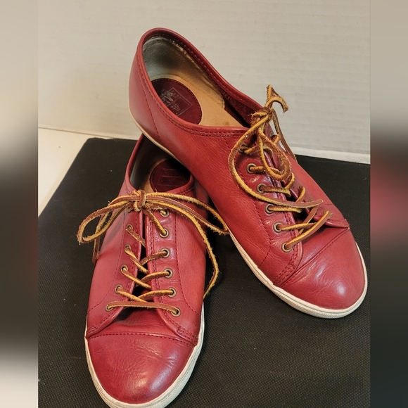 Frye | Shoes | Brick Red Leather Frye Sneakers | Poshmark